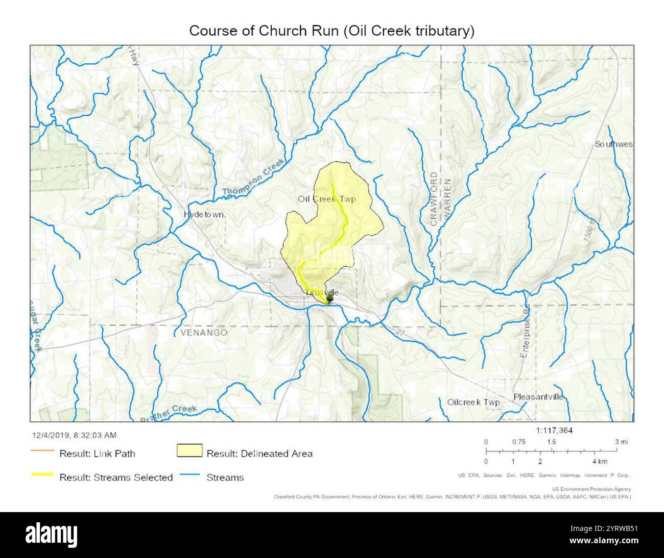 Church Run (Oil Creek tributary Stock Photo - Alamy