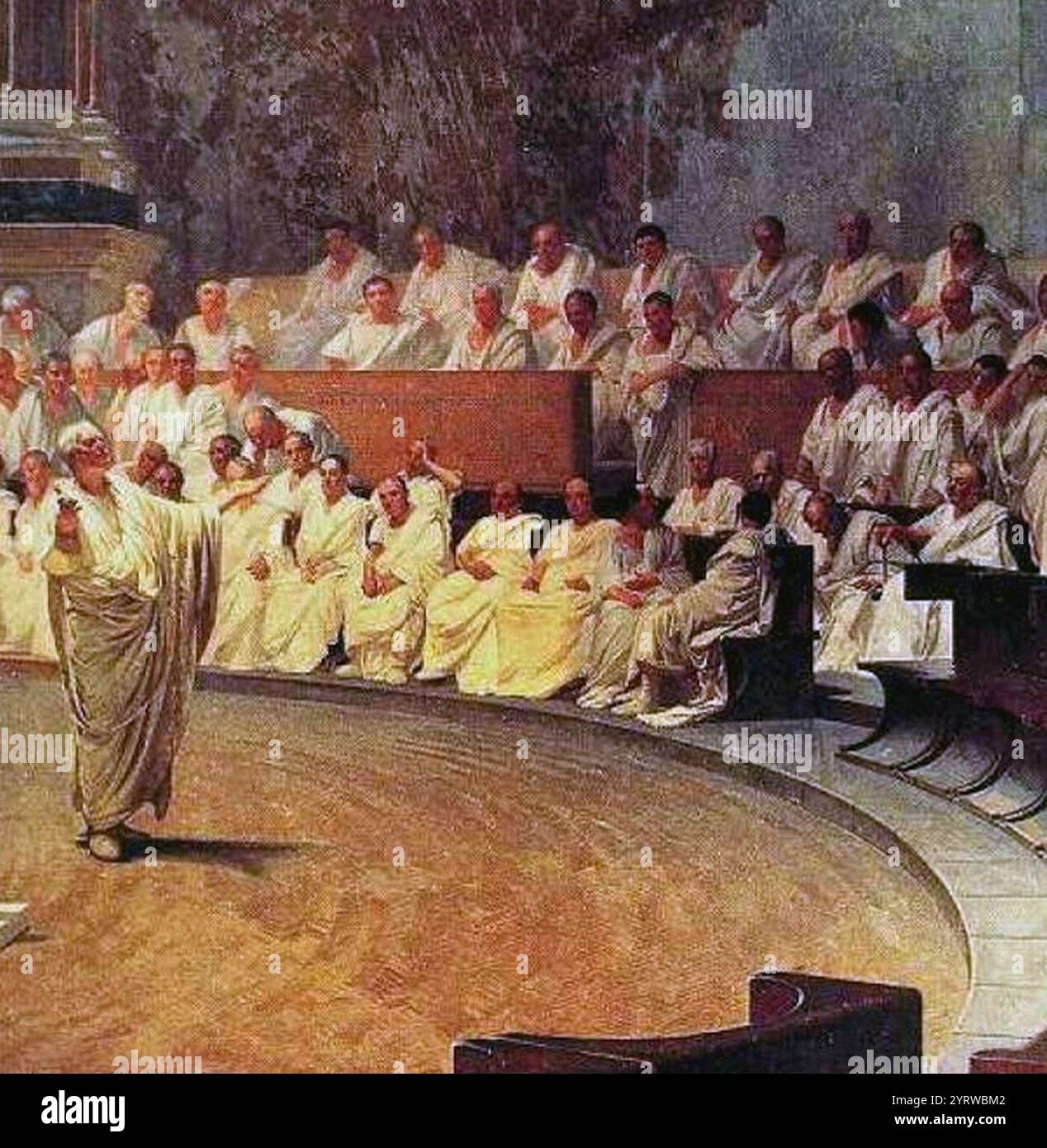 Cicero Denounces Catiline in the Roman Senate by Cesare Maccari ...