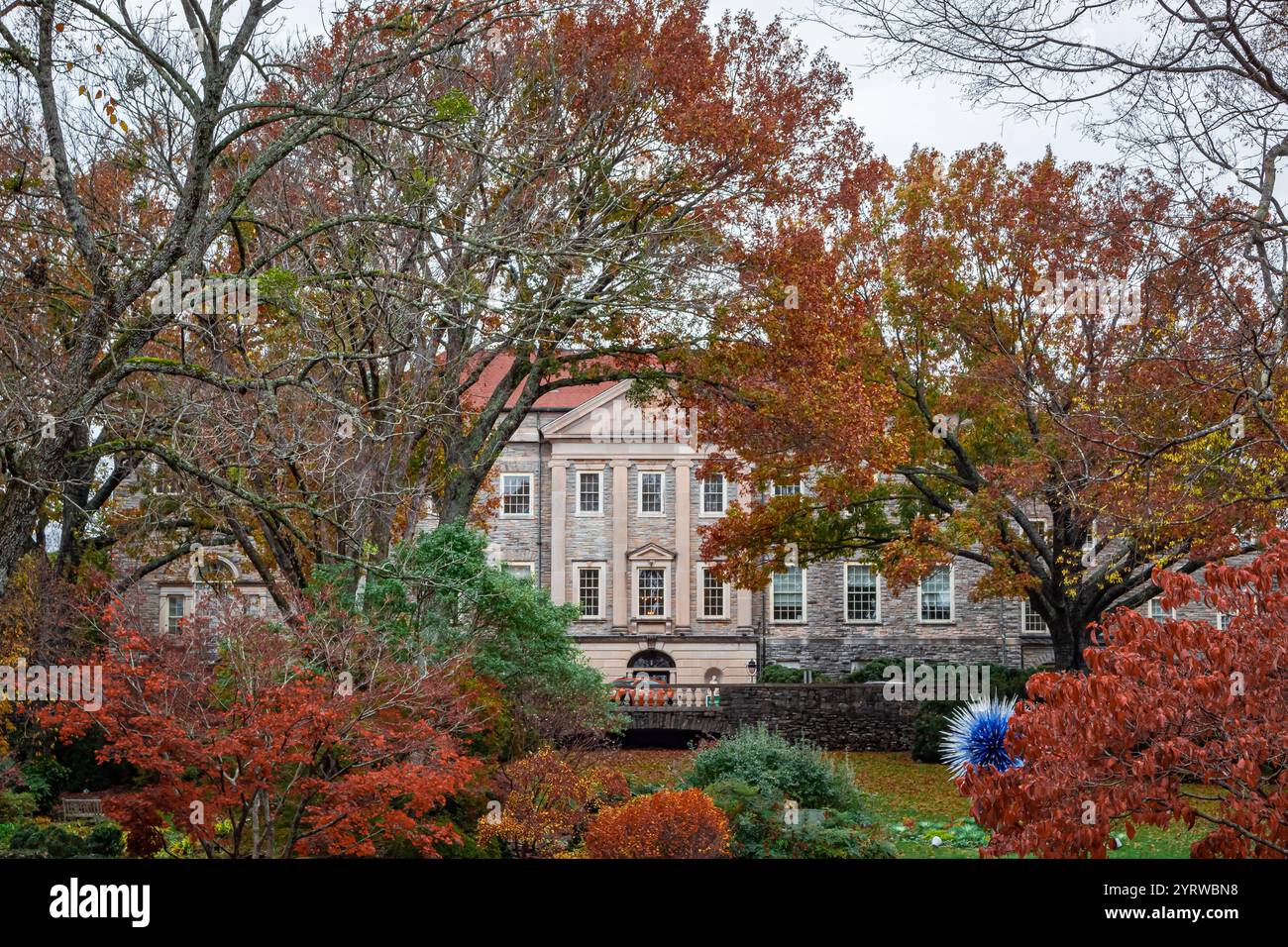 Cheekwood Estate mansion building architecture surrounded by colorful ...