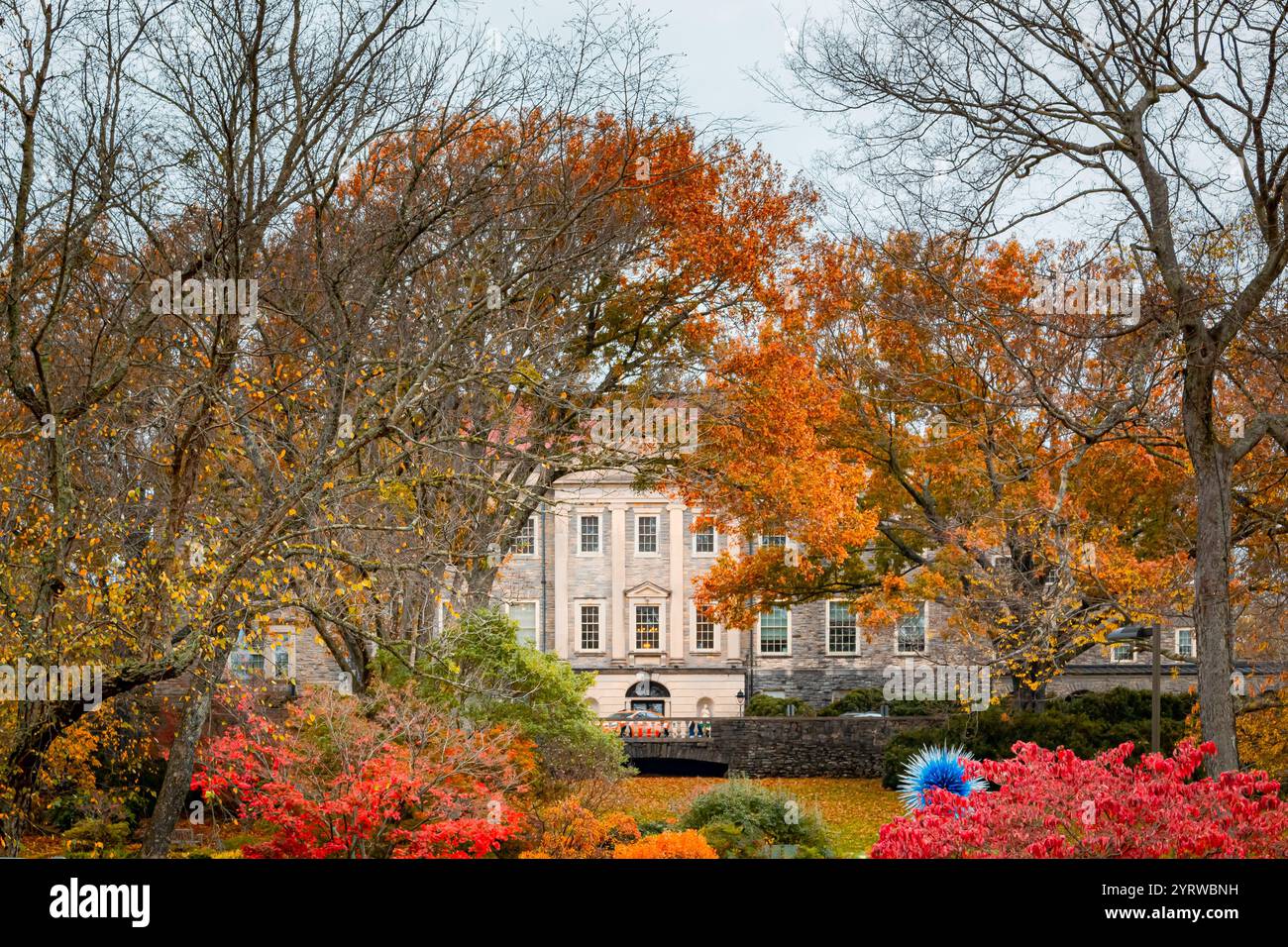 Cheekwood Estate mansion building architecture surrounded by colorful ...