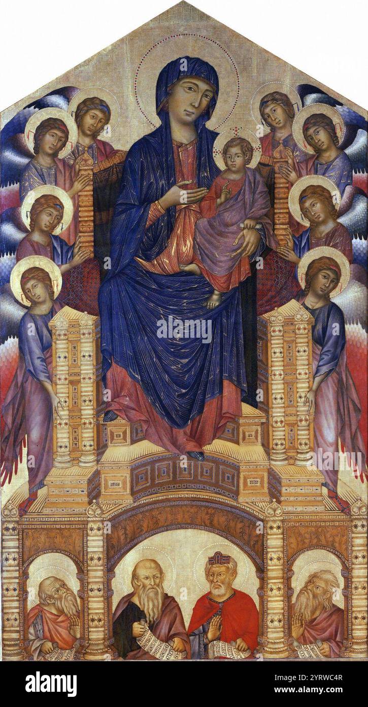 Santa trinita maesta by cimabue hi-res stock photography and images - Alamy
