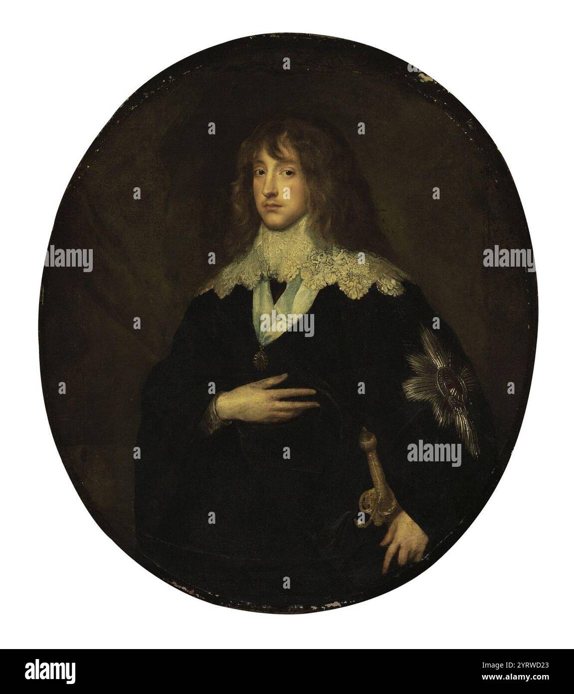 Circle of Sir Anthony van Dyck - Portrait of Charles Louis, Elector ...