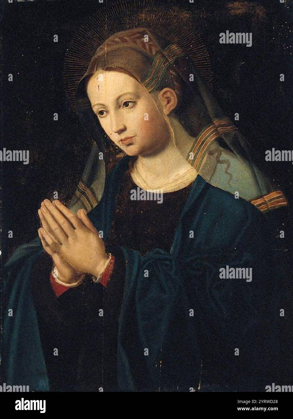 Circle of Willem Key - The Virgin at prayer Stock Photo - Alamy