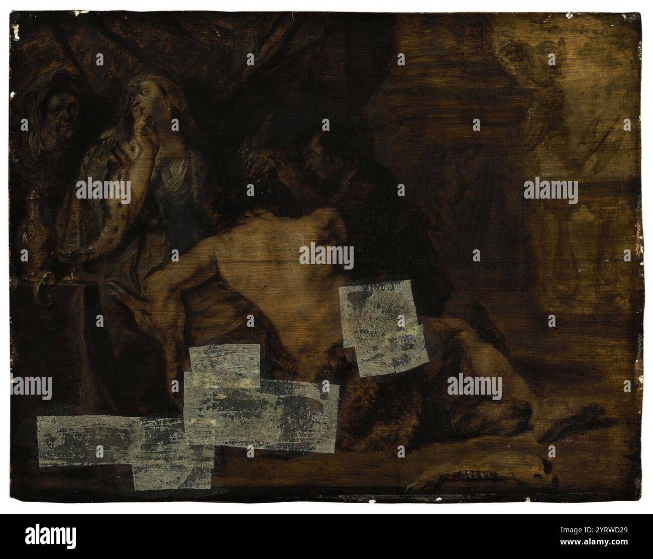 Circle of Sir Anthony van Dyck - Samson and Delilah Stock Photo - Alamy