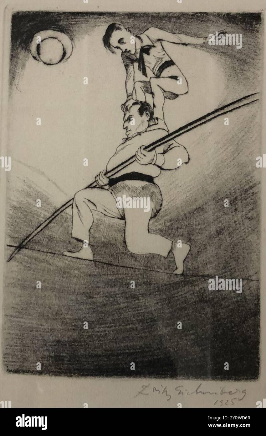 Circus Scenes - High Wire Act Stock Photo - Alamy