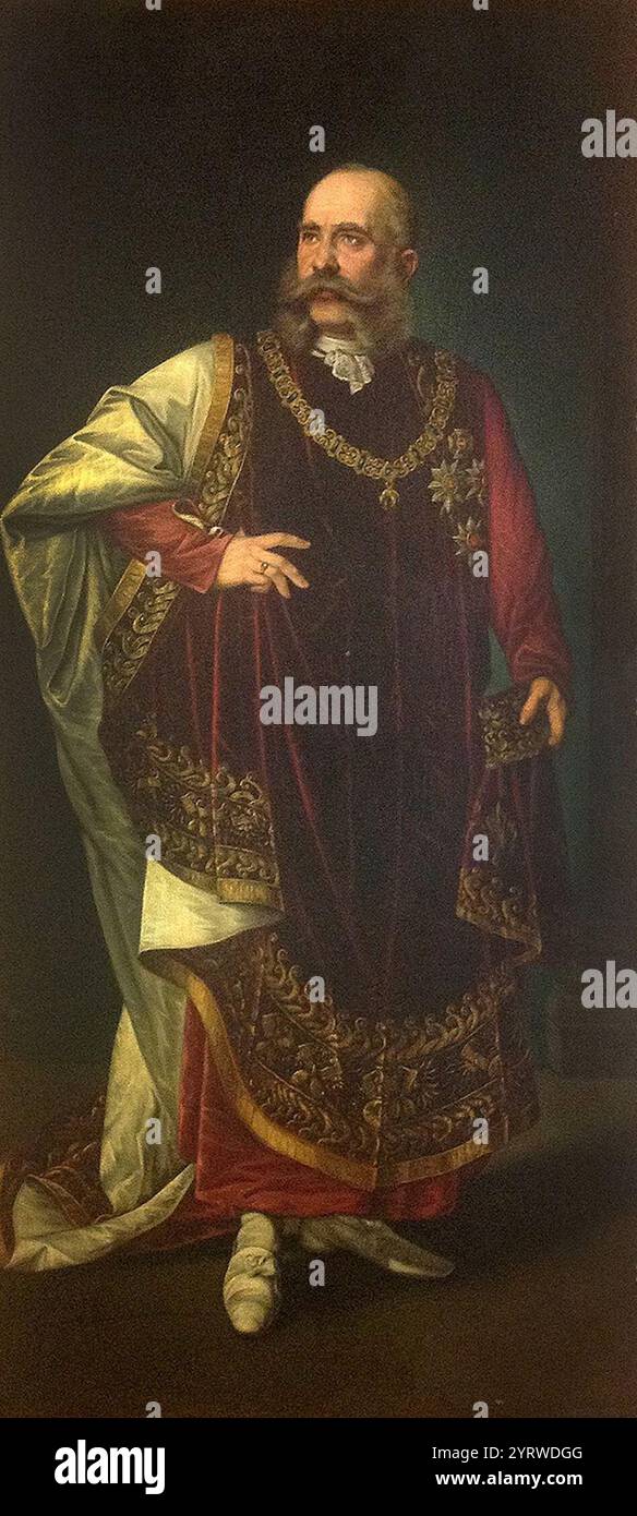 Cisar Frantisek Josef I Rouchy Řádu Zlatého Rouna Stock Photo - Alamy
