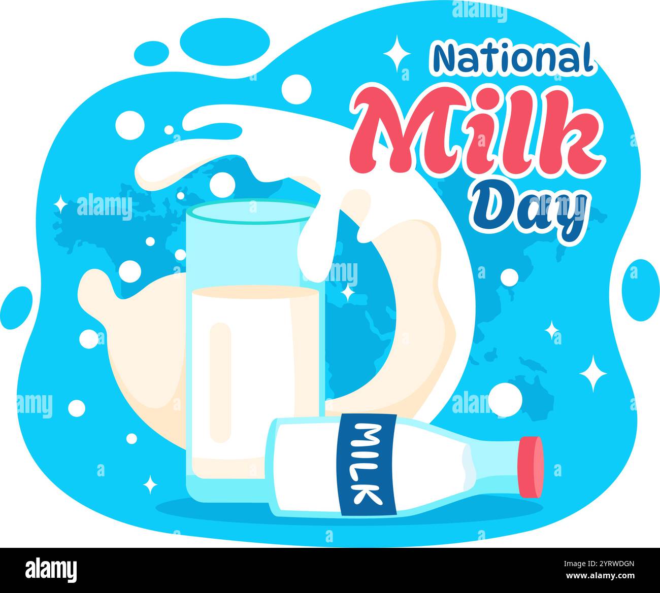 Vector Illustration of National Milk Day Celebration on January 11th ...