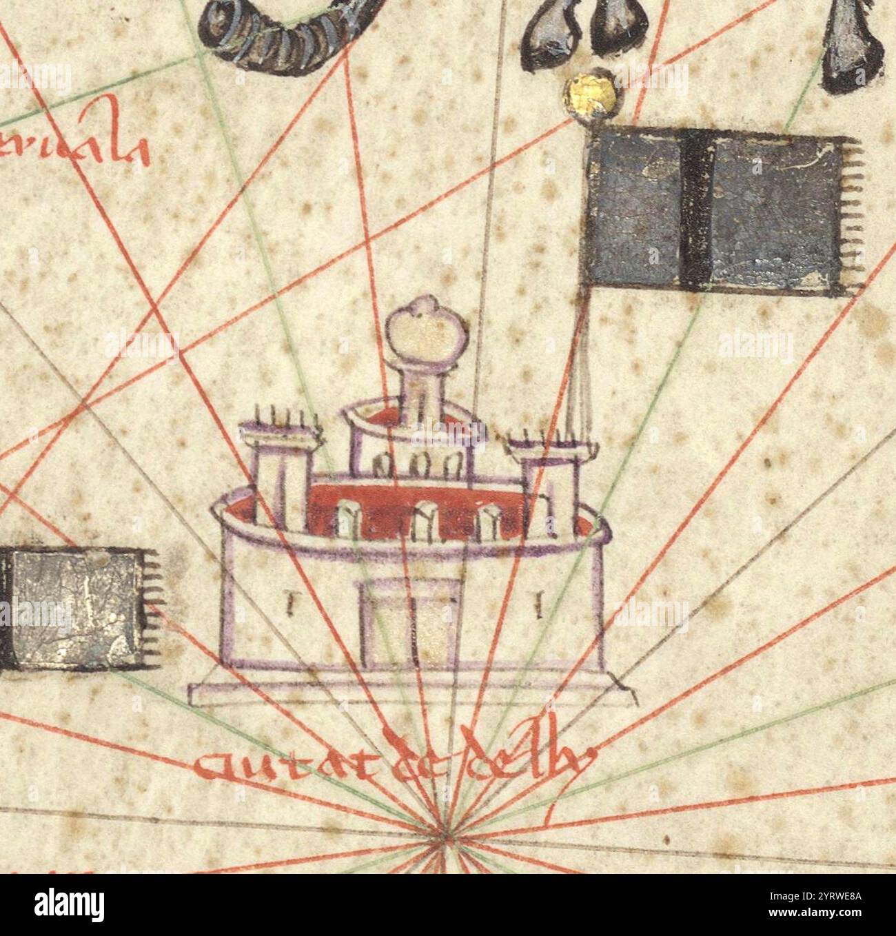 City of Delhi in the Catalan Atlas (1375 Stock Photo - Alamy