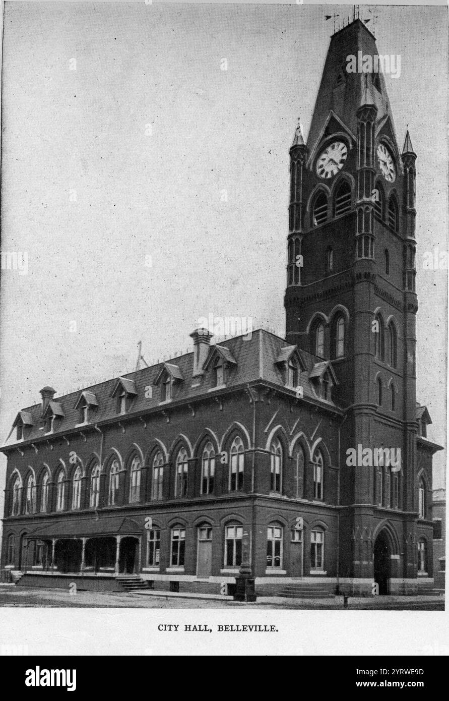 Belleville city hall Black and White Stock Photos & Images - Alamy
