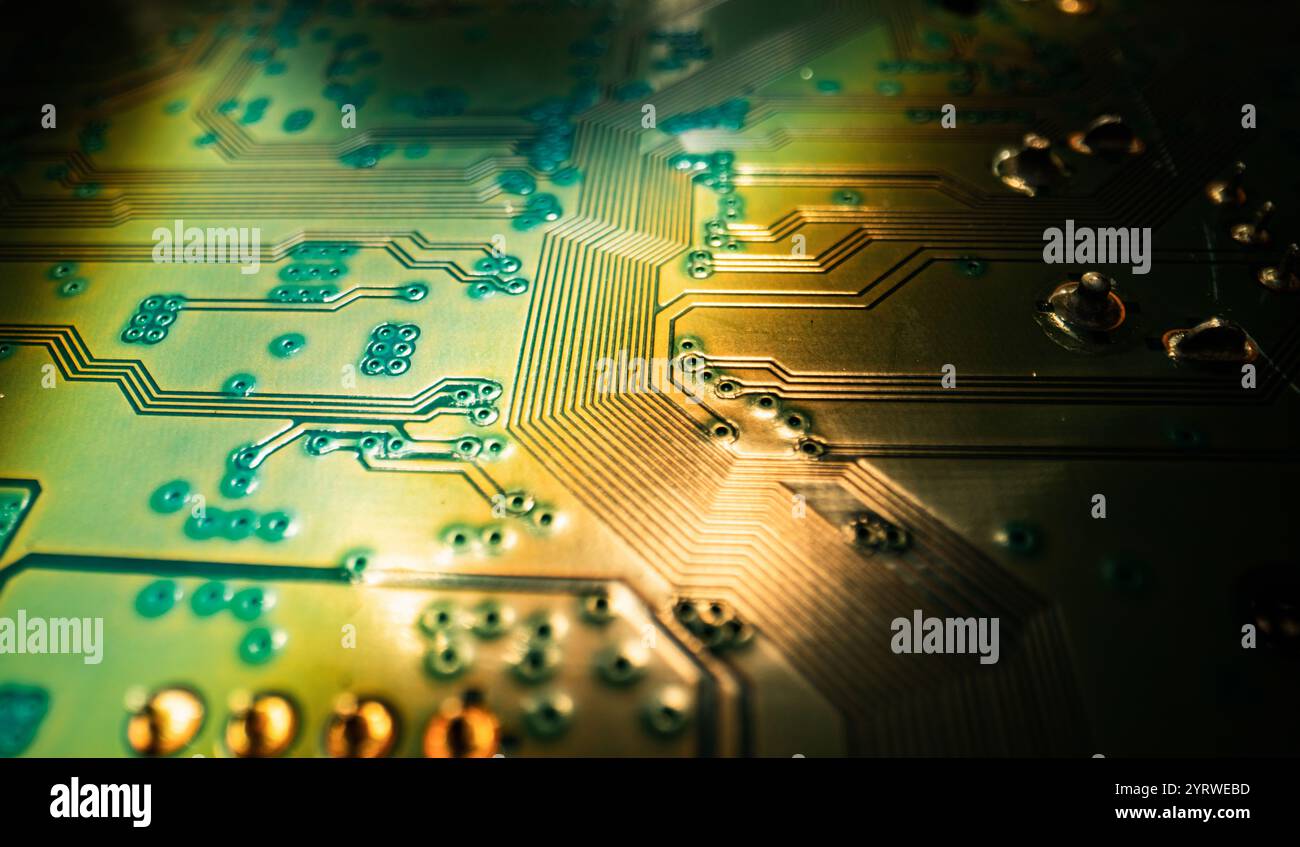 Circuit board, electronic motherboard. Digital engineering concept, hi ...