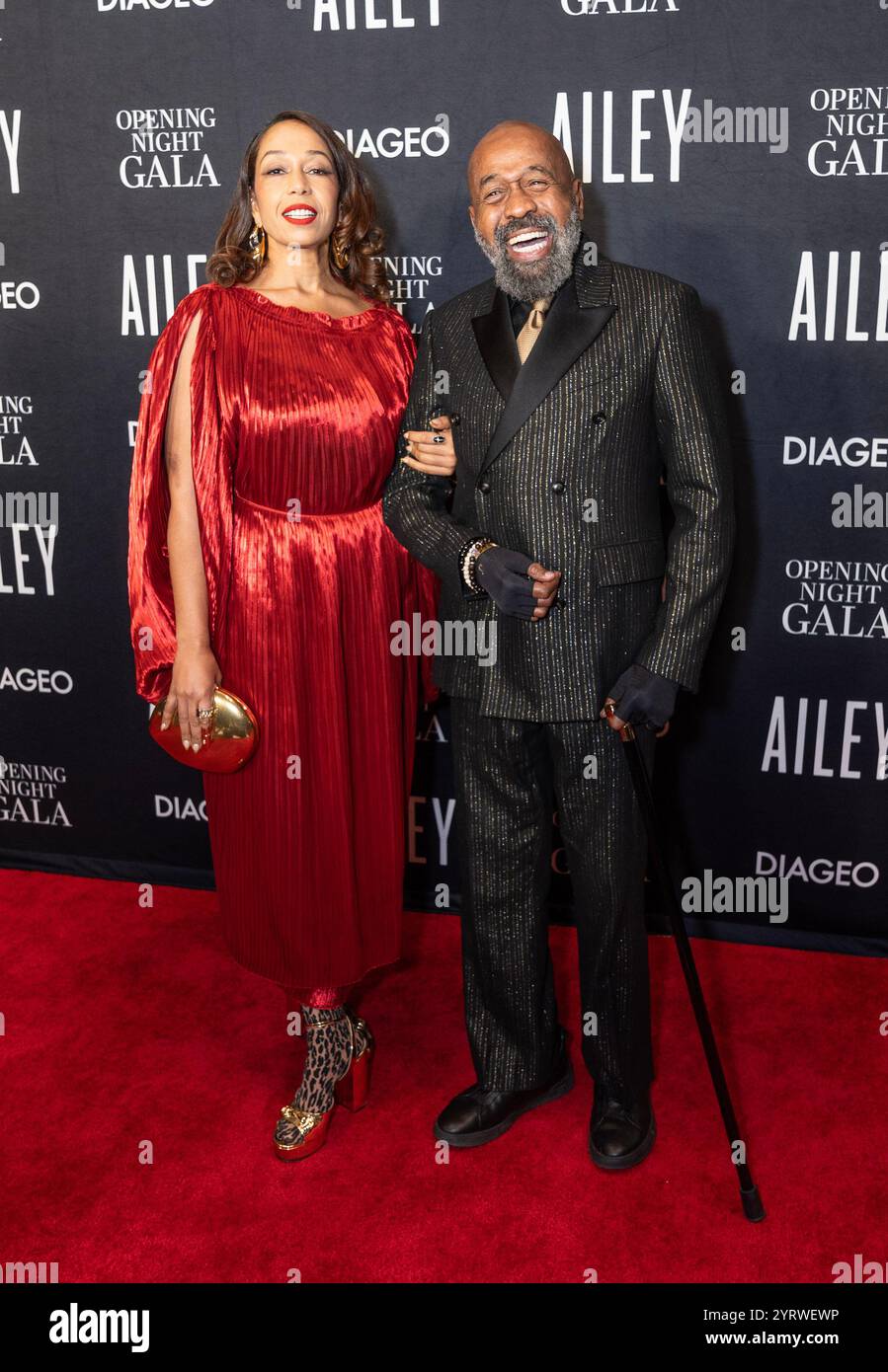 New York, USA. 04th Dec, 2024. Karon Davis and Ben Vereen attend Alvin ...