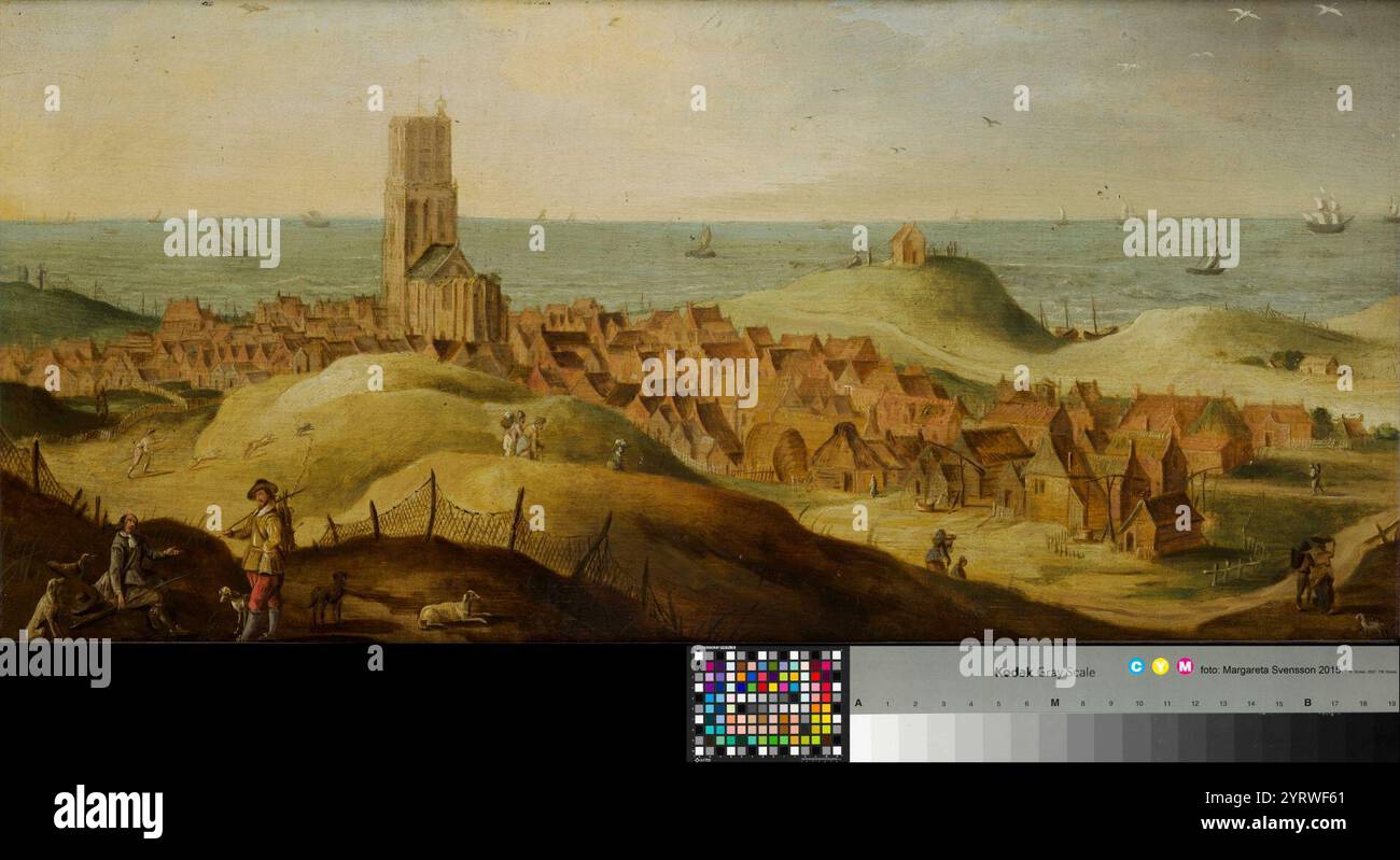 Claes Jacobsz. van der Heck - Gezicht op Egmond aan Zee Stock Photo - Alamy