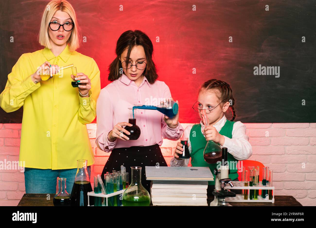 Happy scientist making experiment with test tube. Lesson Plans - Middle ...