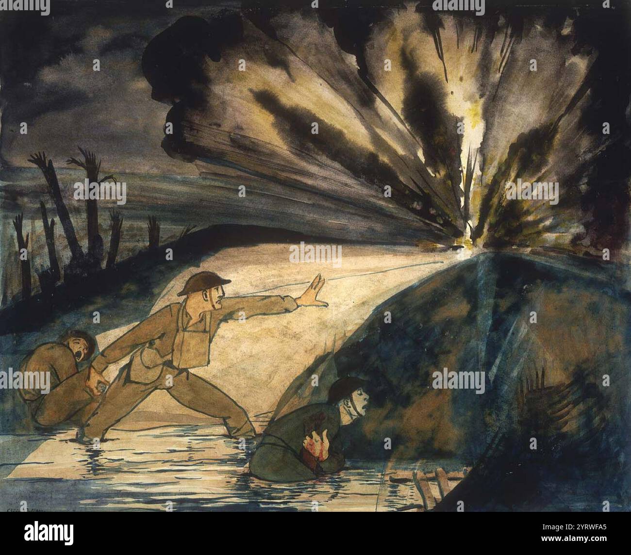 Claggett Wilson - Front Line Stuff - 1981.163.11 Stock Photo - Alamy