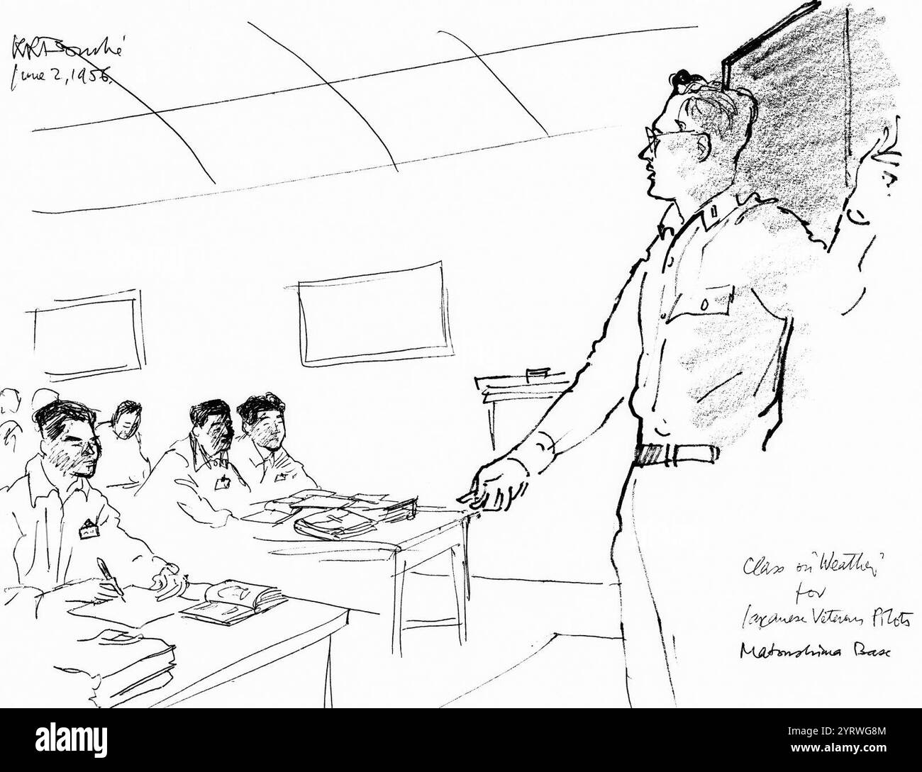 Class on Weather - Matsushima Air Base, Japan Stock Photo - Alamy