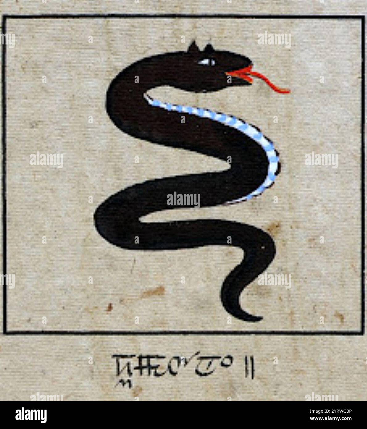 Classical Meitei illuminated manuscript painting — depicting a “Paphal ...