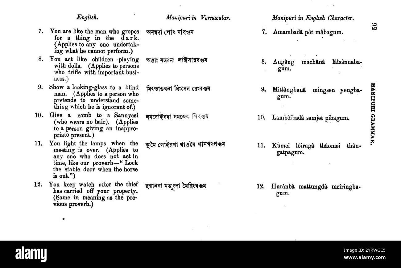 Classical Meitei language proverbs — Literary Manipuri language ...