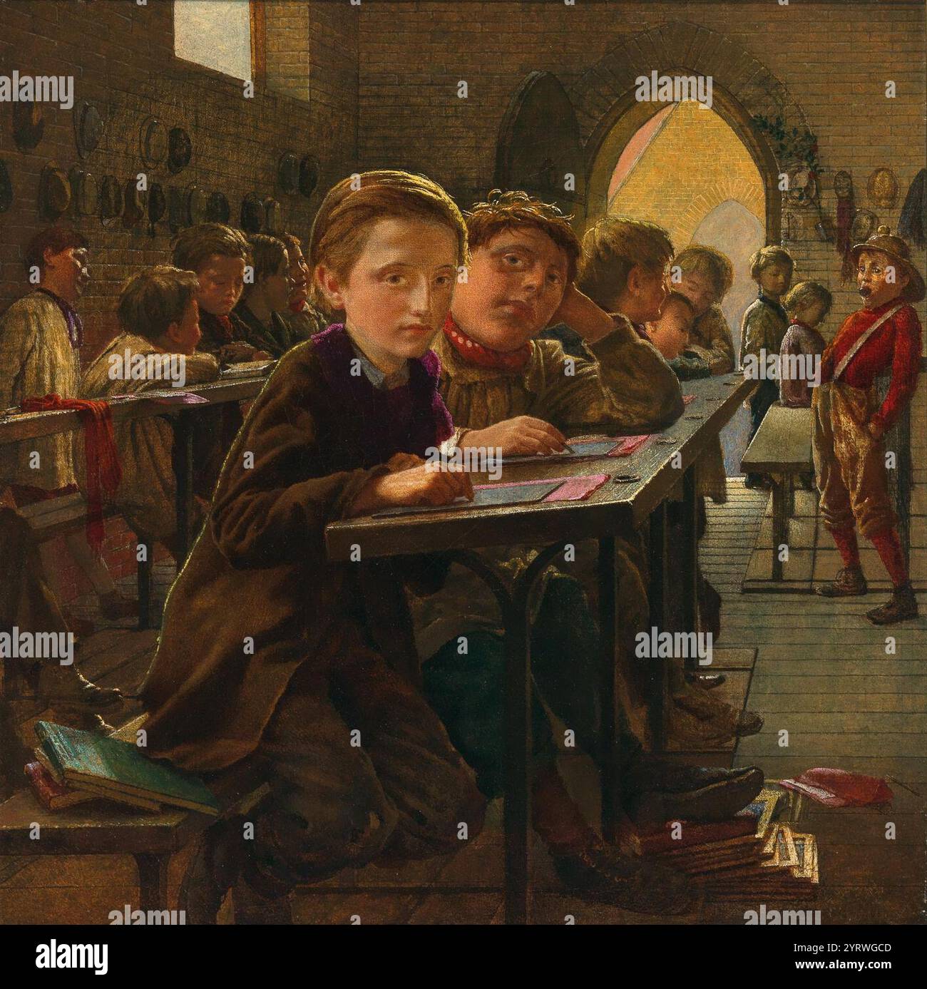 Classroom 19th century English School Stock Photo - Alamy