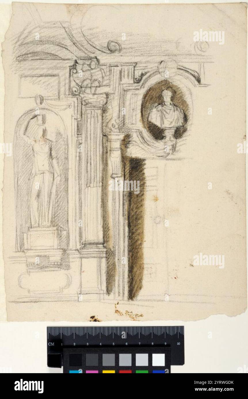 Claude Audran II - Part of the Rear Wall of the Lower Gallery, Palais ...