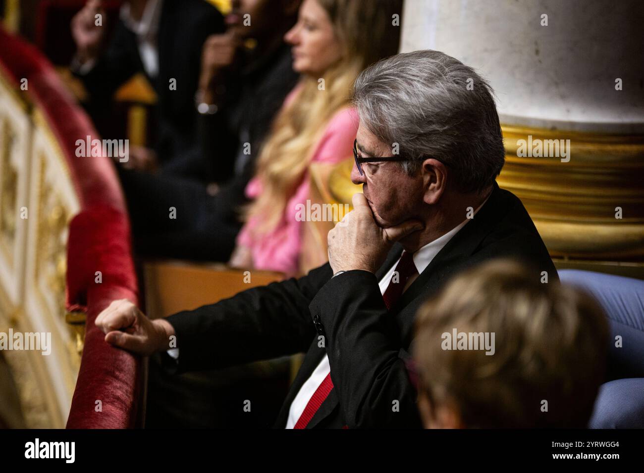 Paris, France, 04/12/2024, Jean Luc Melenchon, founder and leader of ...