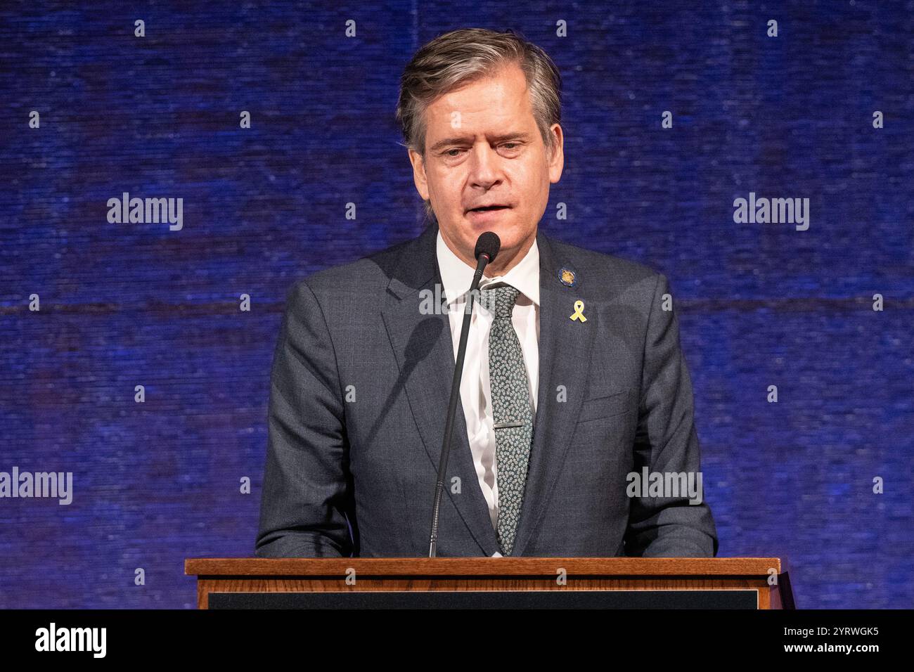 State Senator Brad Hoylman-Segel speaks during groundbreaking for the ...