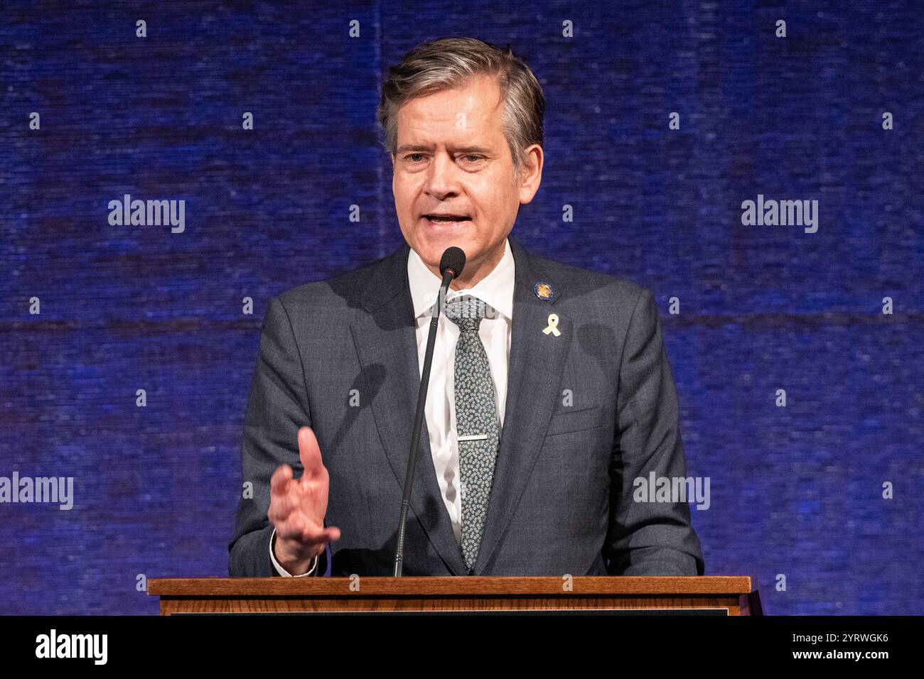 State Senator Brad Hoylman-Segel speaks during groundbreaking for the ...