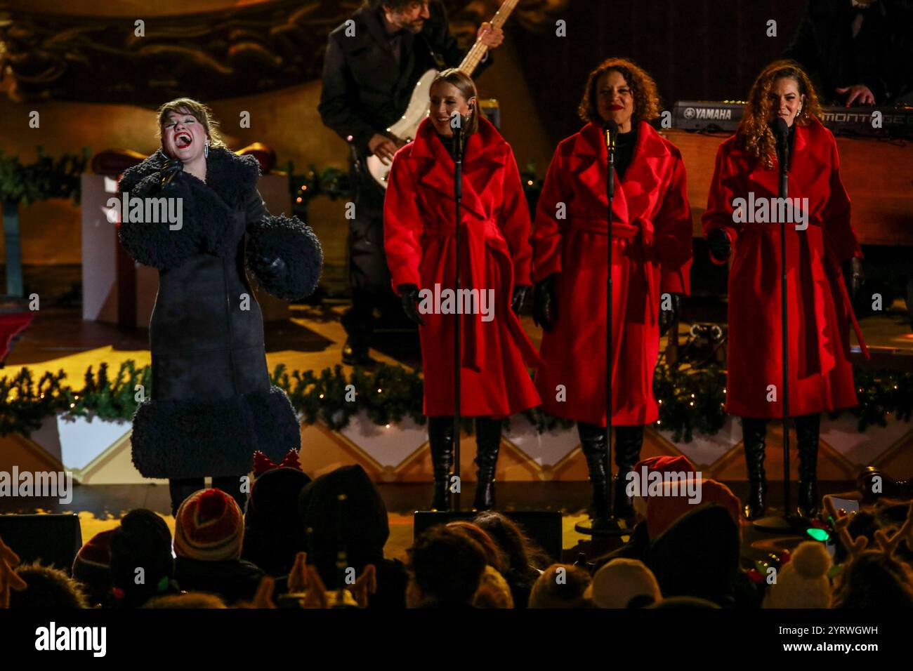 Singer-songwriter Kelly Clarkson participates in the Rockefeller Center ...