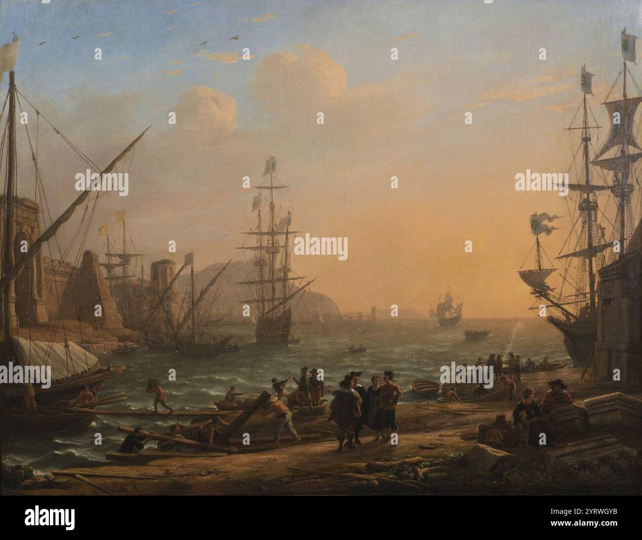 Claude lorrain a seaport hi-res stock photography and images - Alamy