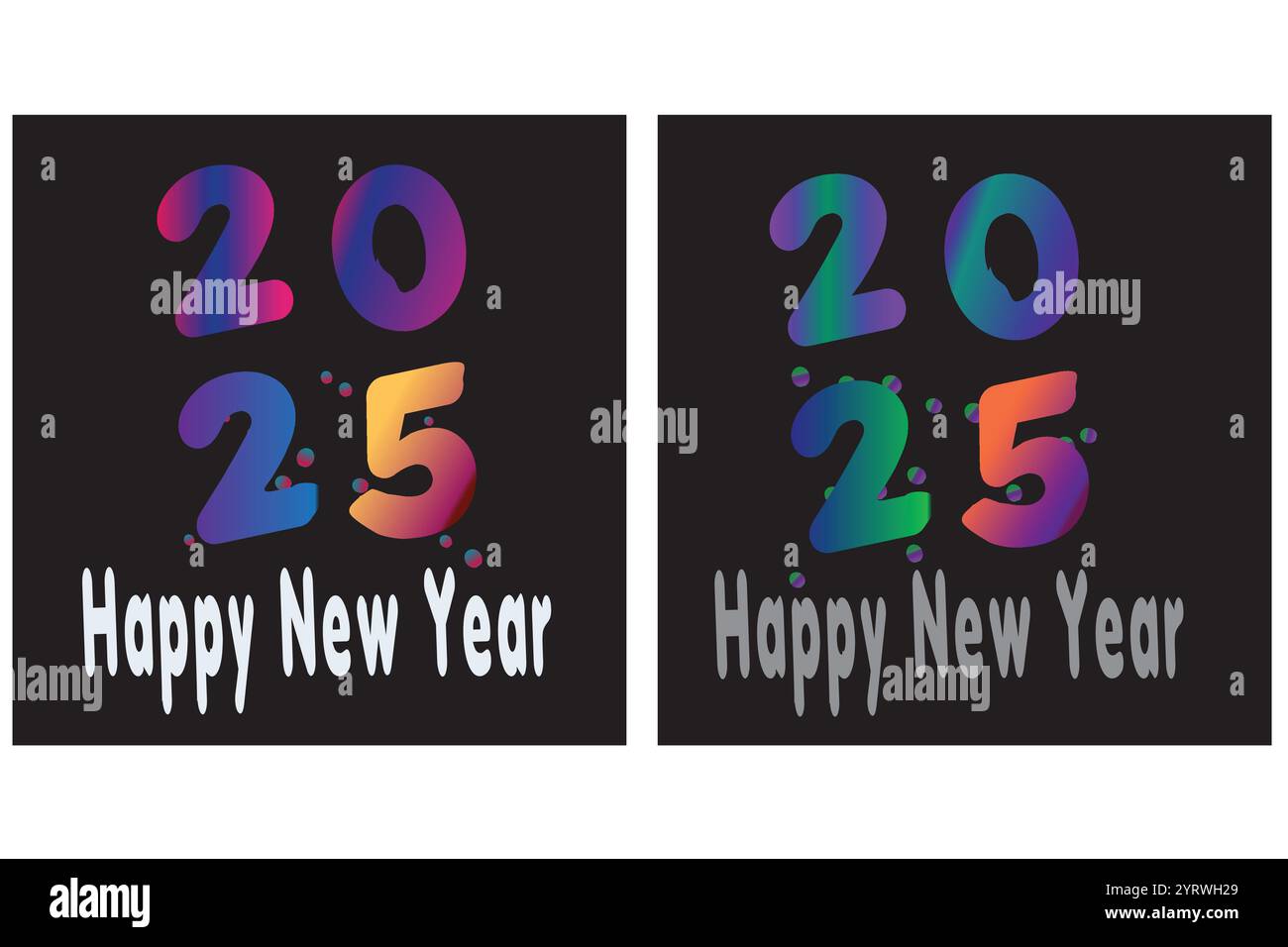 Happy New Year 2025.concept illustration, banner, poster and background ...