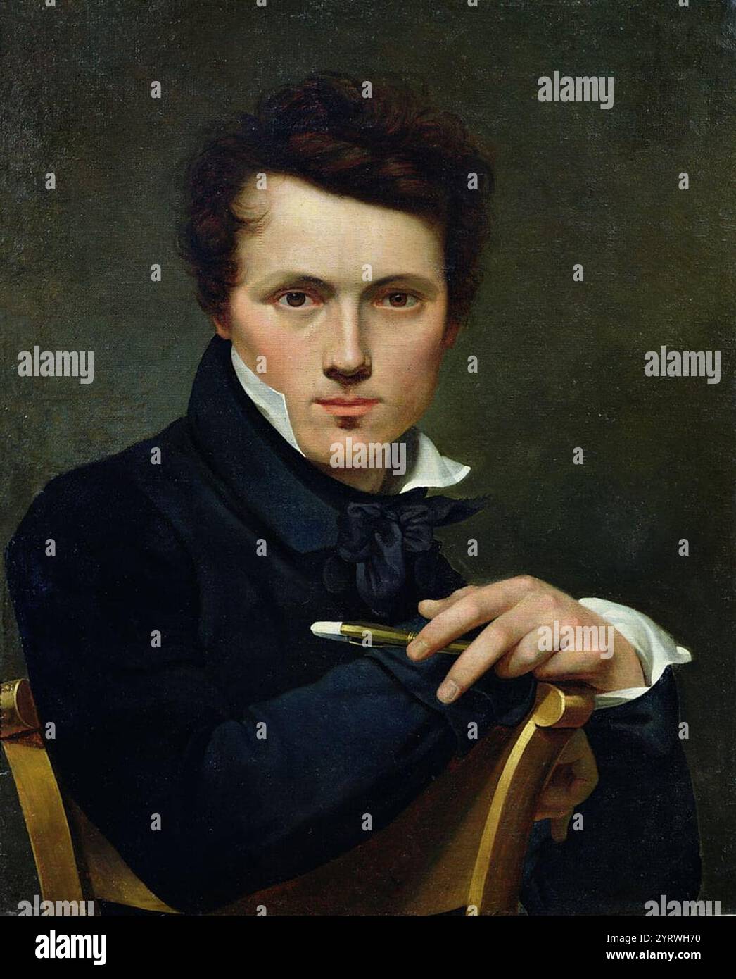 Claude Marie Dubufe - Self-Portrait c 1818 Stock Photo - Alamy