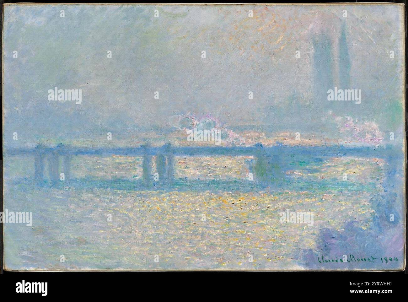 Claude Monet - Charing Cross bridge Stock Photo - Alamy