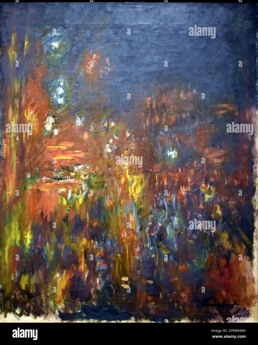 Claude Monet - Leicester Square, la nuit 02 Stock Photo - Alamy