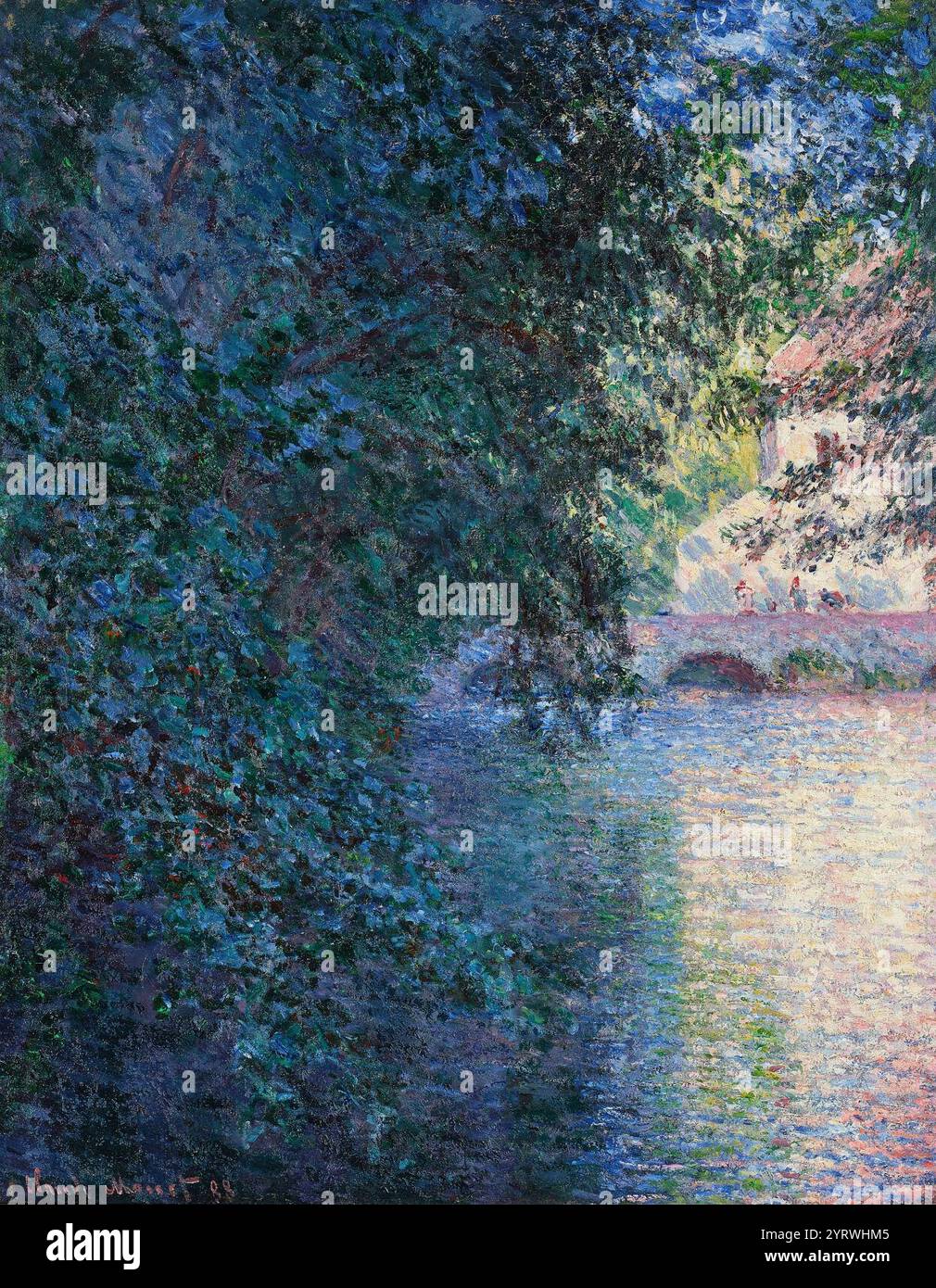 Claude Monet - Le Moulin de Limetz (W 1210a Stock Photo - Alamy