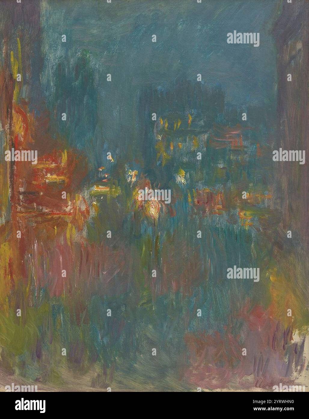 Claude Monet - Leicester Square, la nuit (W 1616 Stock Photo - Alamy