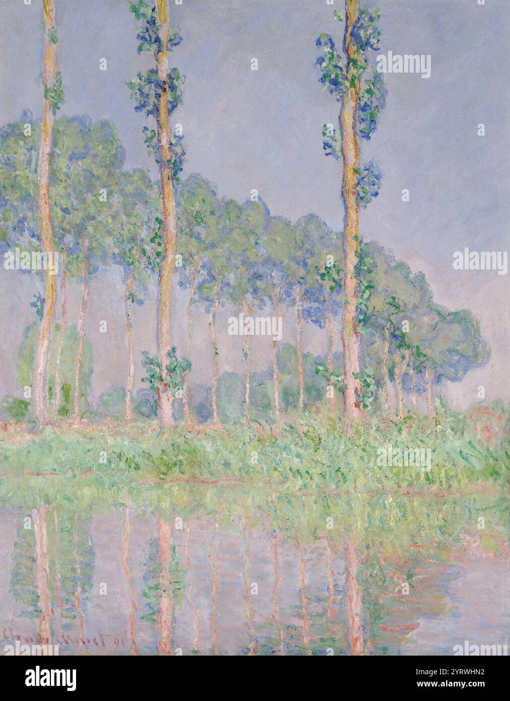 Claude Monet - Les peupliers Stock Photo - Alamy