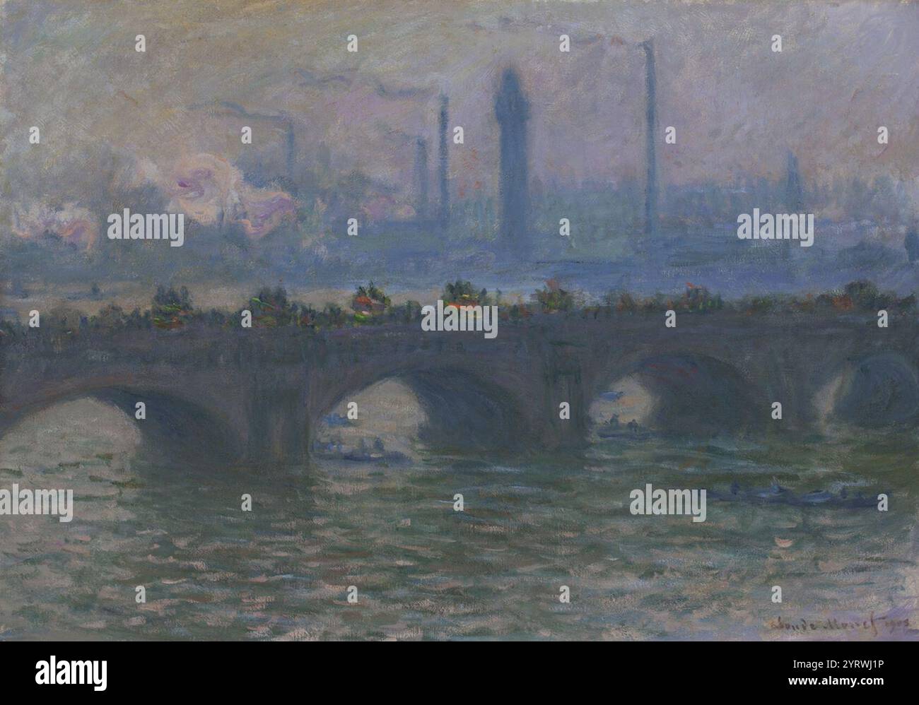 Claude Monet - Waterloo Bridge Stock Photo - Alamy