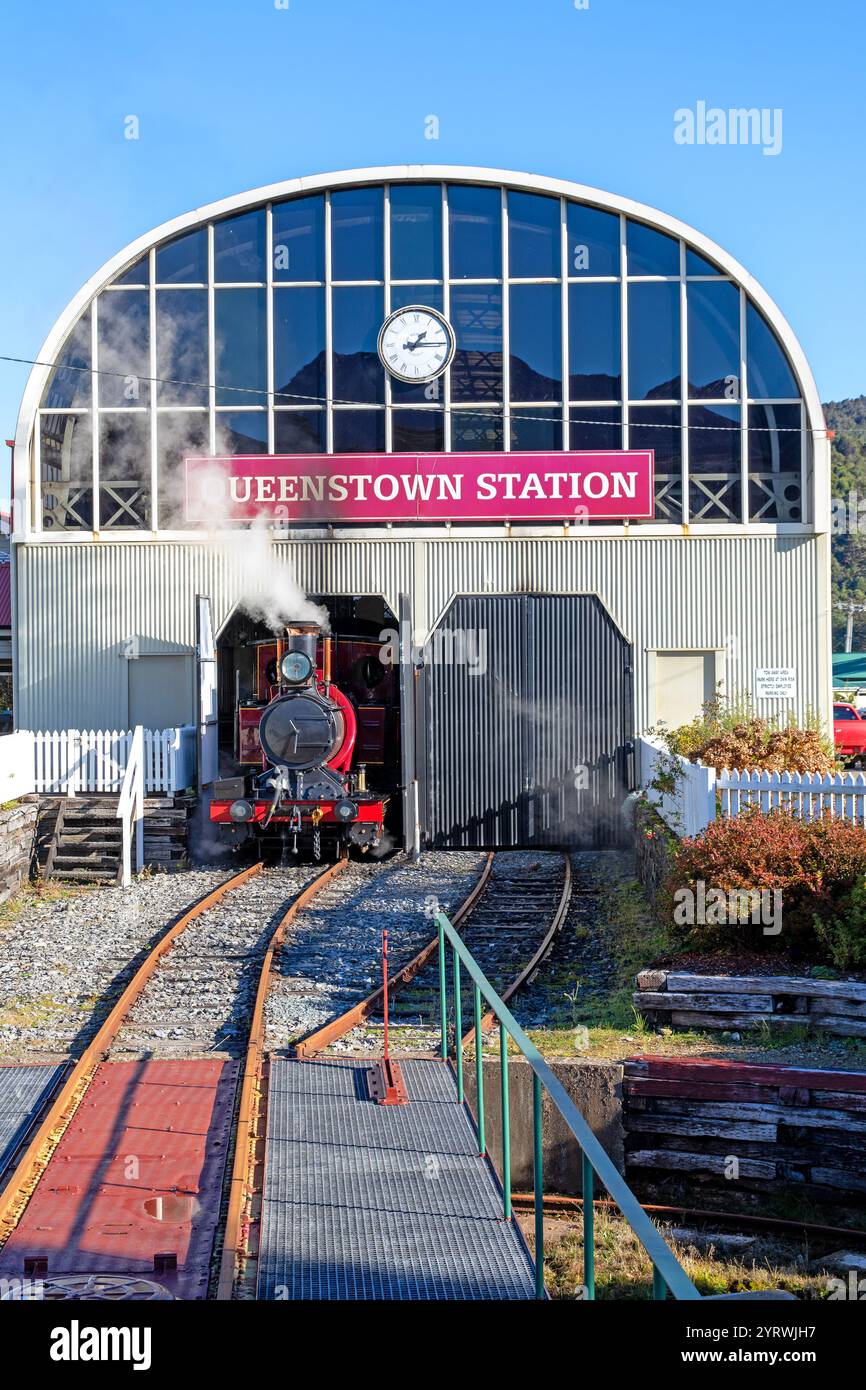 Queenstown train station, home of the West Coast Wilderness Railway ...