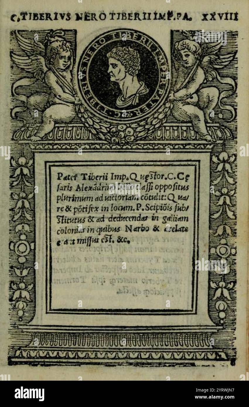 Claudius Nero, father of Tiberius Stock Photo - Alamy