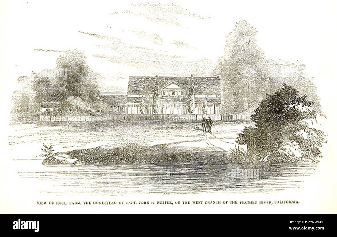 Cleasons Pictorial 1851 - Hock Farm Stock Photo - Alamy