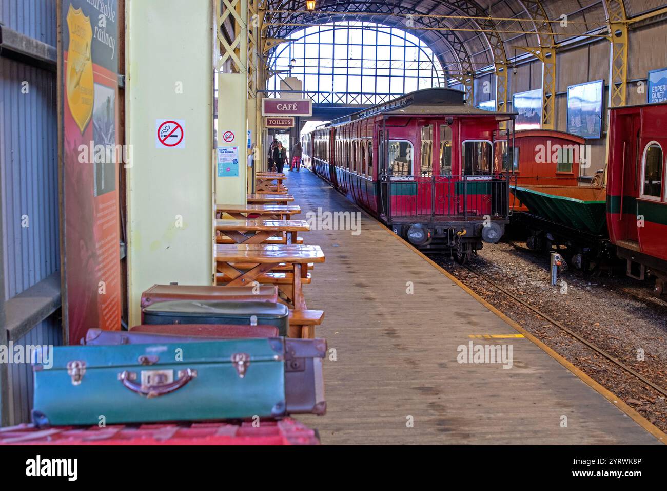 Queenstown train station, home of the West Coast Wilderness Railway ...