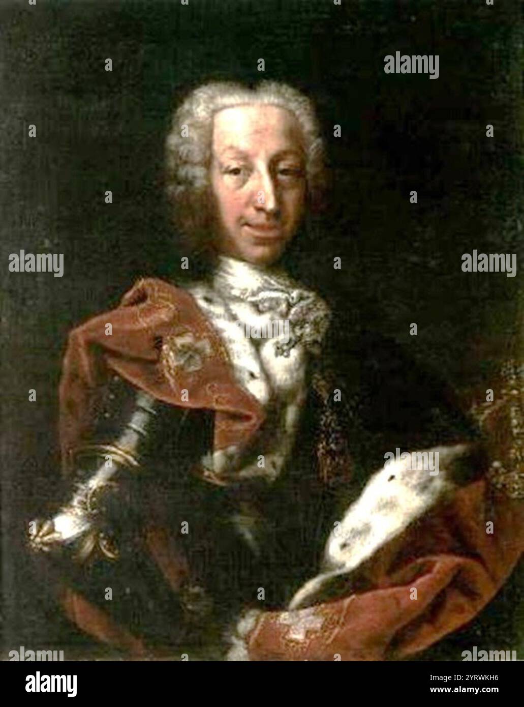 Clementi, attributed to - Charles Emmanuel III in Armour, oval Stock ...