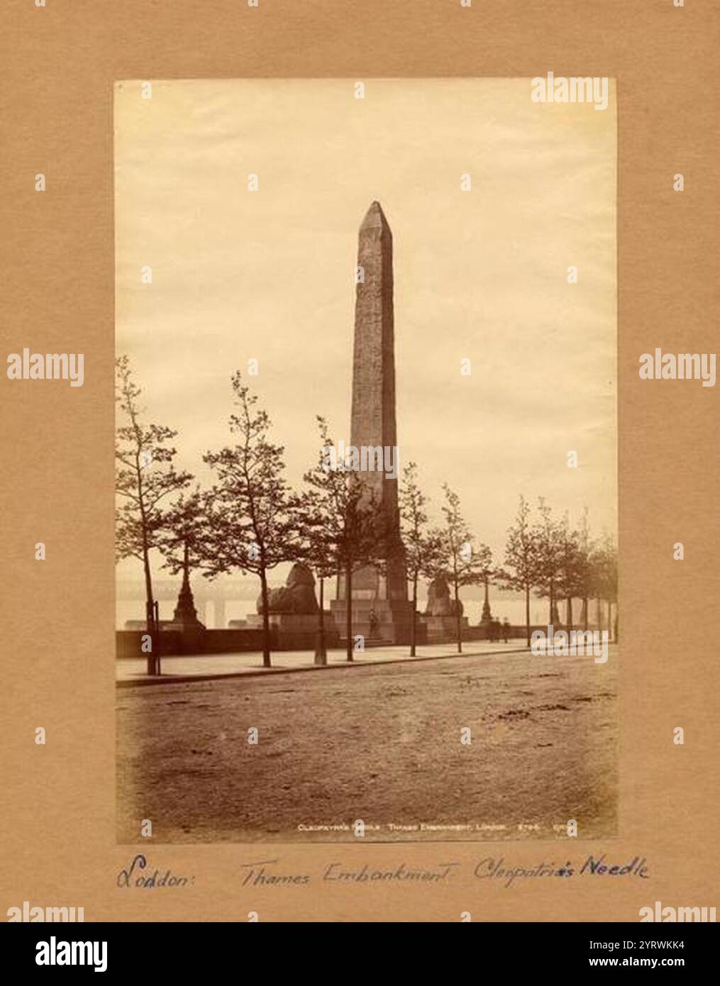 Cleopatra's Needle - George Washington Wilson Stock Photo - Alamy