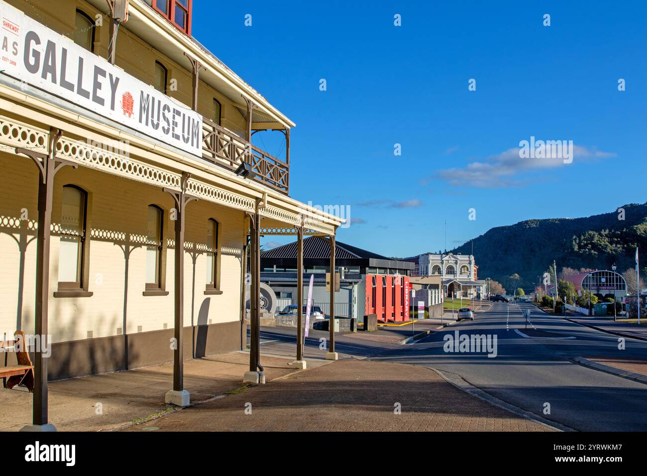 The Galley Museum, with a view down the road to the Empire Hotel and ...