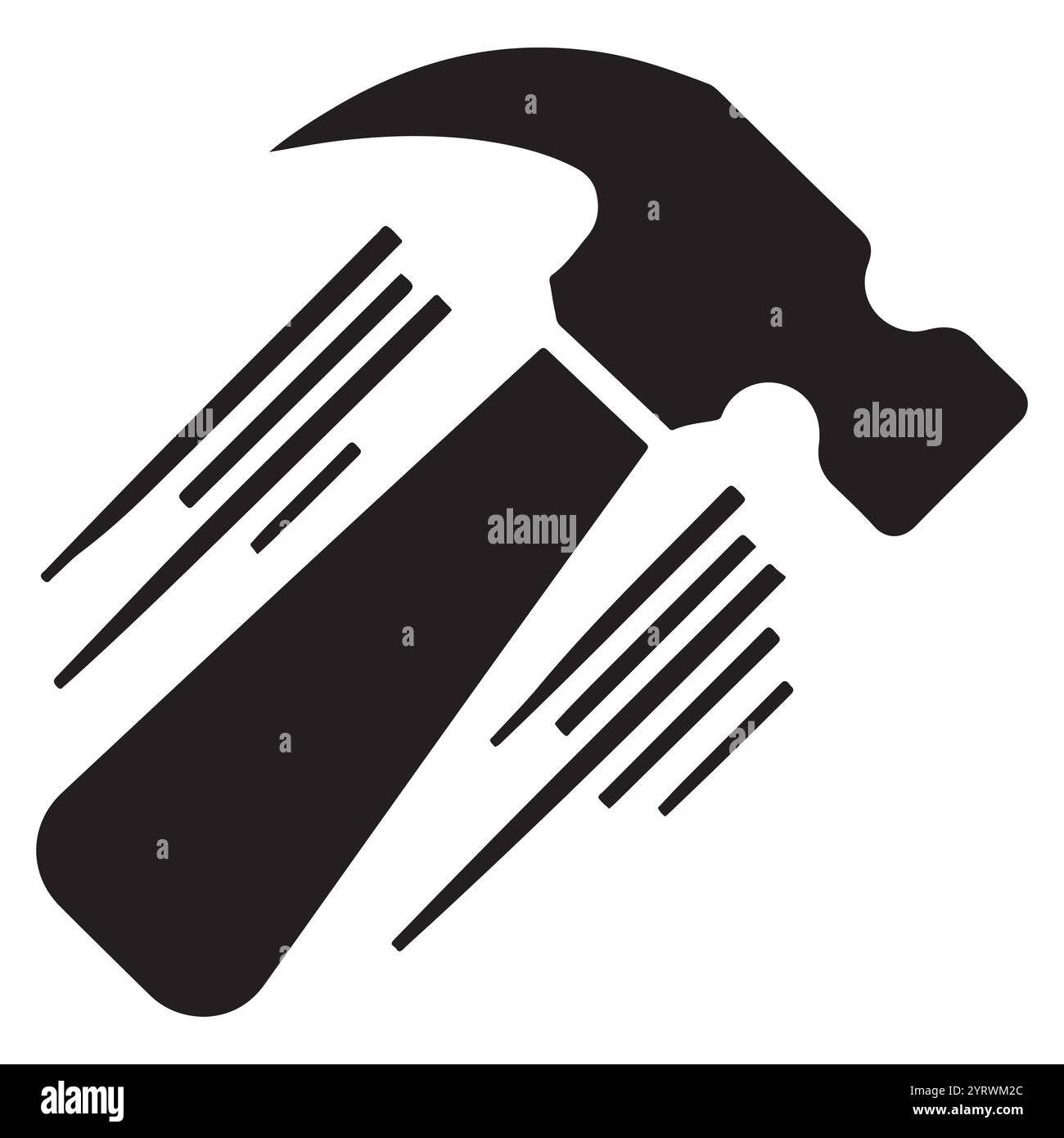 Simple hammer vector hi-res stock photography and images - Alamy