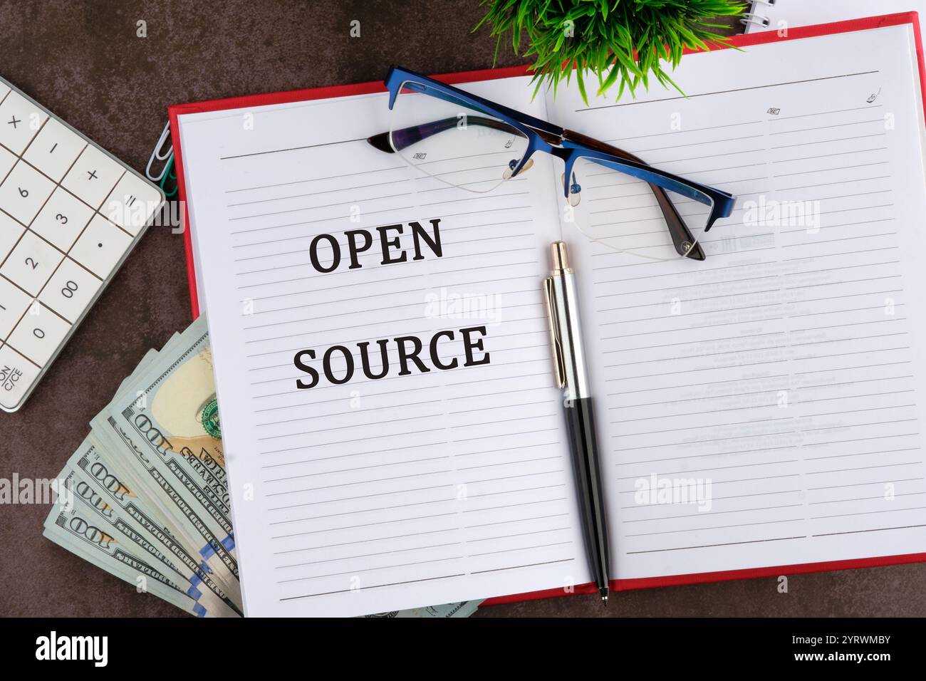 OPEN SOURCE words It is written in a business book in a composition ...