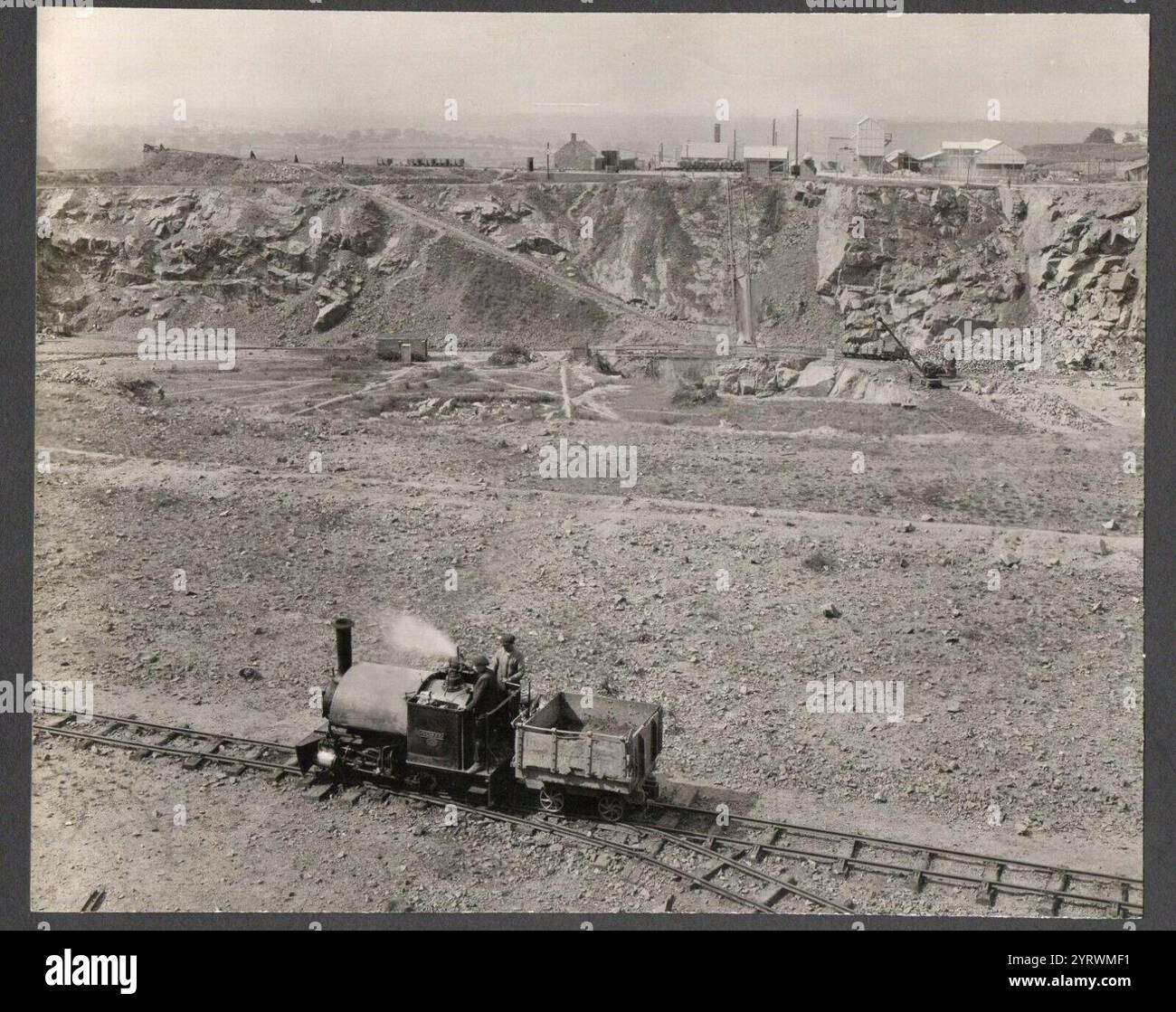 Cliffe Hill Quarry and Narrow Gauge Railway, Leicestershire Stock Photo ...