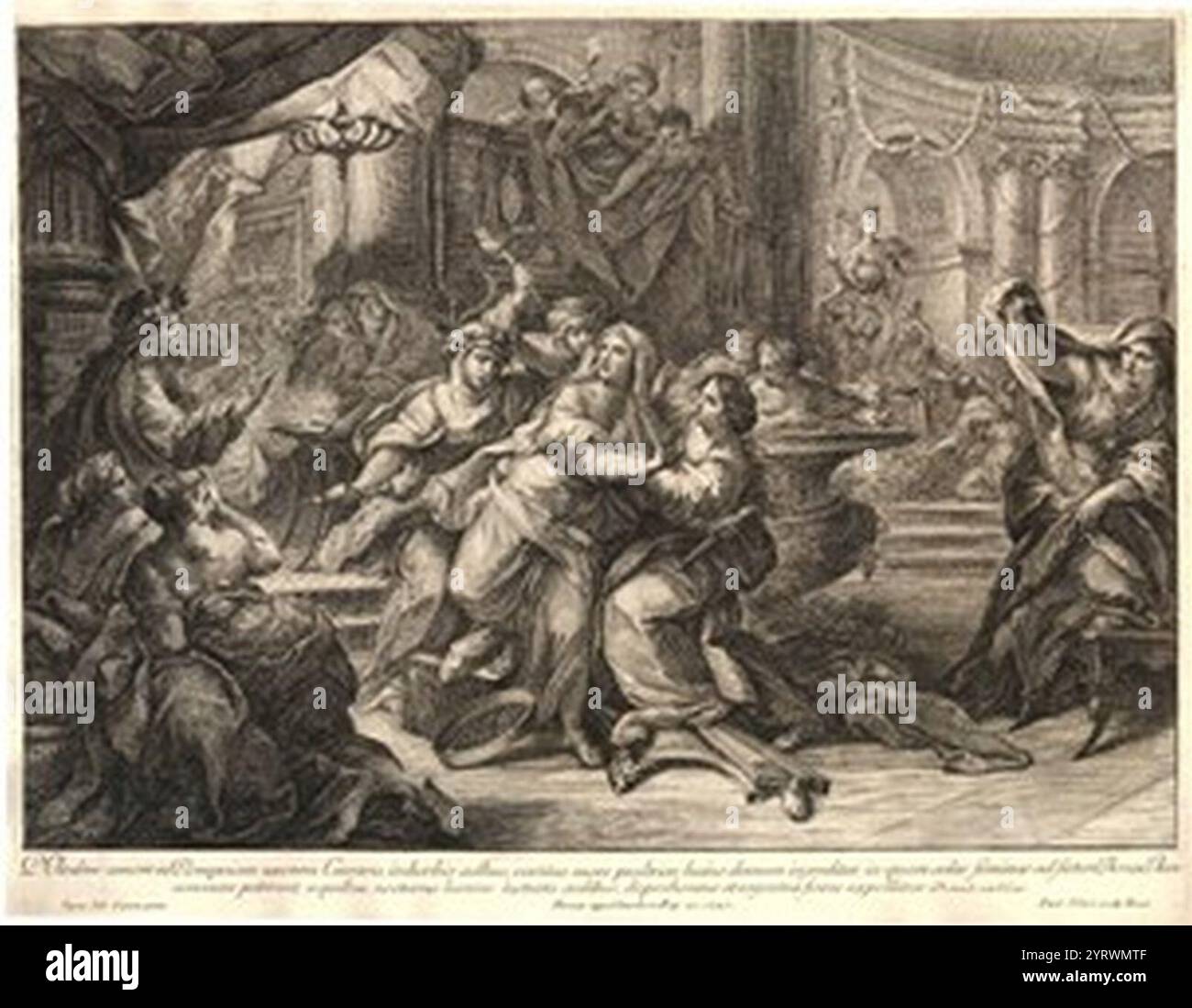 Clodius at Caesar's home Stock Photo - Alamy