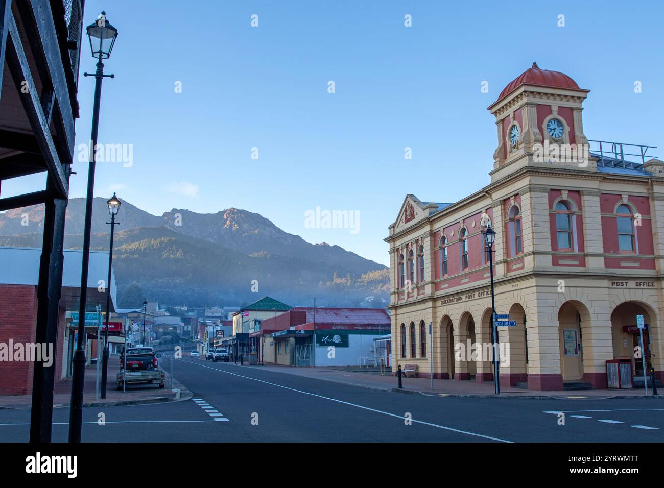 The main street (Orr Street) of Queenstown, Tasmania Stock Photo - Alamy