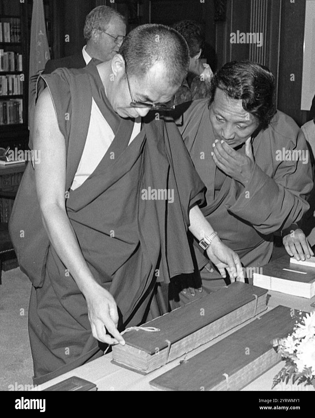 Tibetan library Black and White Stock Photos & Images - Alamy