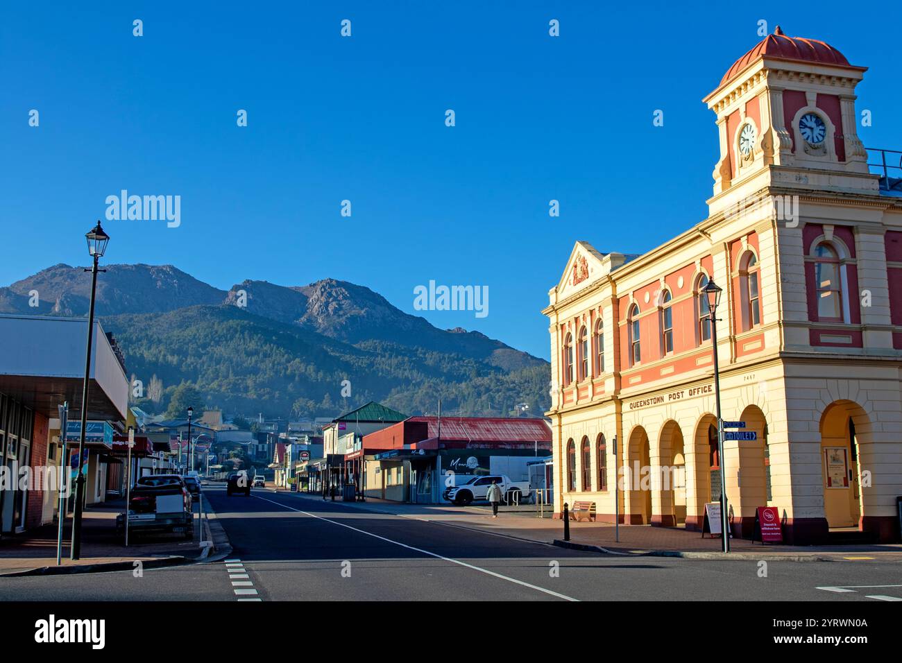 The main street (Orr Street) of Queenstown, Tasmania Stock Photo - Alamy